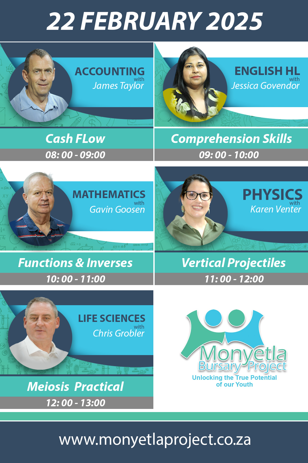 Monyetla Bursary Project | Saturday School: 22 February 2025